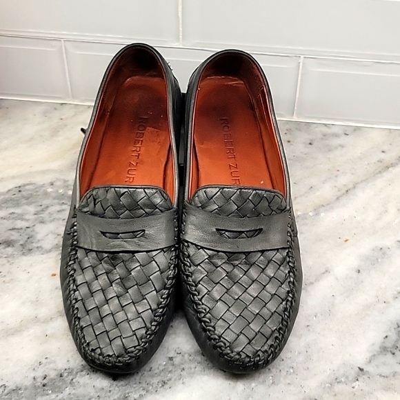 Robert Zur | Shoes | Robert Zur Petra Black Leather Loafers 9 M | Poshmark